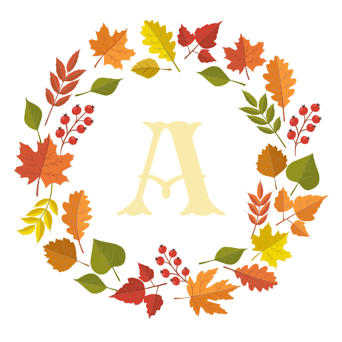 Personalized Fall Monogram Giftware | InkPixi