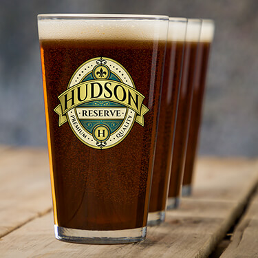 Custom Printed InkPixi Pint Glasses | Personalized Pint Glasses