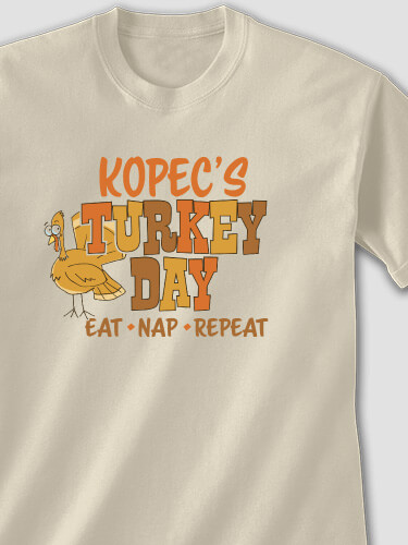 Personalized Brown "Turkey Day" T-Shirt | InkPixi