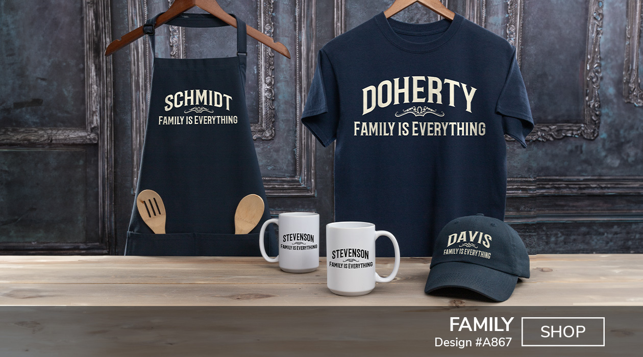 Personalized Shirts, Hats, and More!