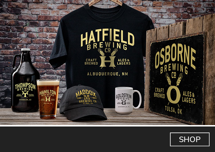 Classic Brewing Company hats, pint glasses, t-shirts, & more Just For You!